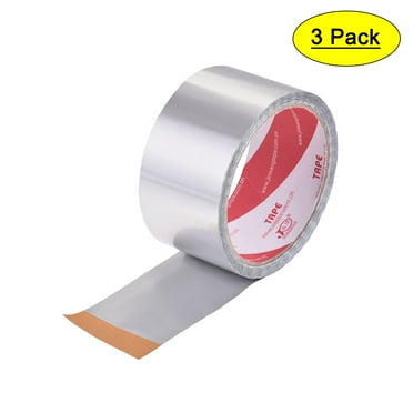 BERTDOMD 1 Roll Aluminum Foil Tape for Light Shielding and Fire Resistance for HVAC Sealing ...