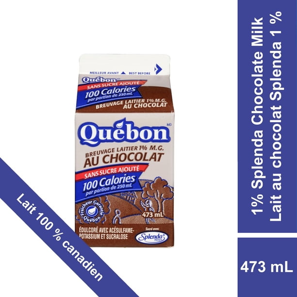 Québon Chocolate Partly Skimmed 1% Dairy Beverage Sweetened with ...
