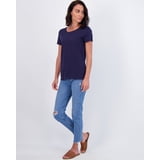 Real Essentials 4 Pack: Women's Classic-Fit Cotton Short-Sleeve Scoop ...