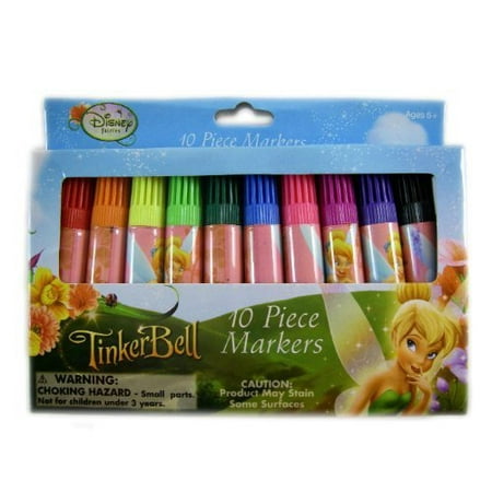 Disney Tinkerbell Markers - 10 Pack Vivid Bright Markers [Toy] [Toy ...