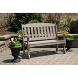 YardCraft Poly Garden Bench Cherry Wood - Walmart.com