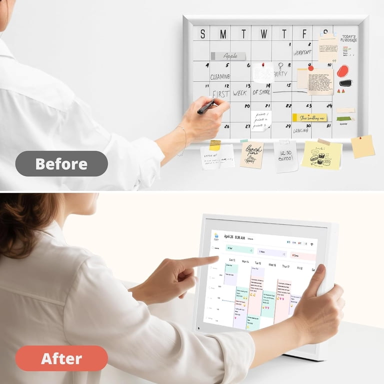 Calendar Whiteboard For Wall ApoloSign Digital Calendar, 21.5 Inch Wall ...