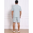 DARING DIVA Men's 2 Pieces Jacquard Polo Shirt & Drawstring Shorts ...