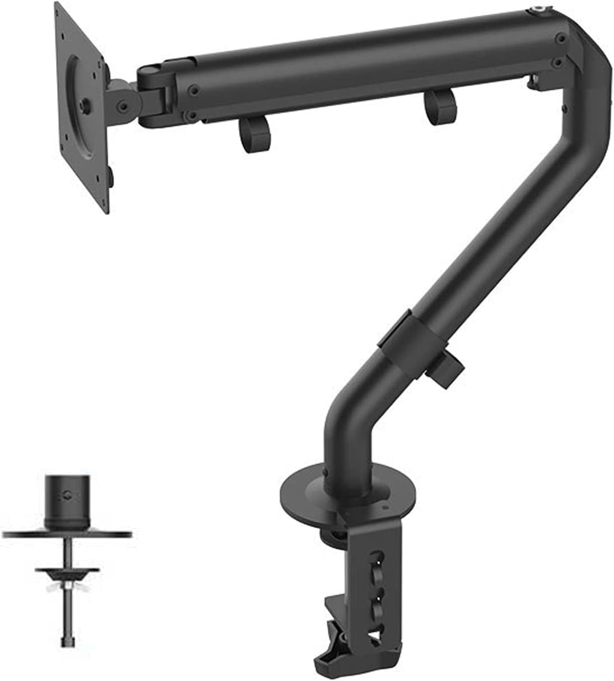 Single Monitor Mount Stand, Adjustable Spring Monitor Desk Mount Swivel ...