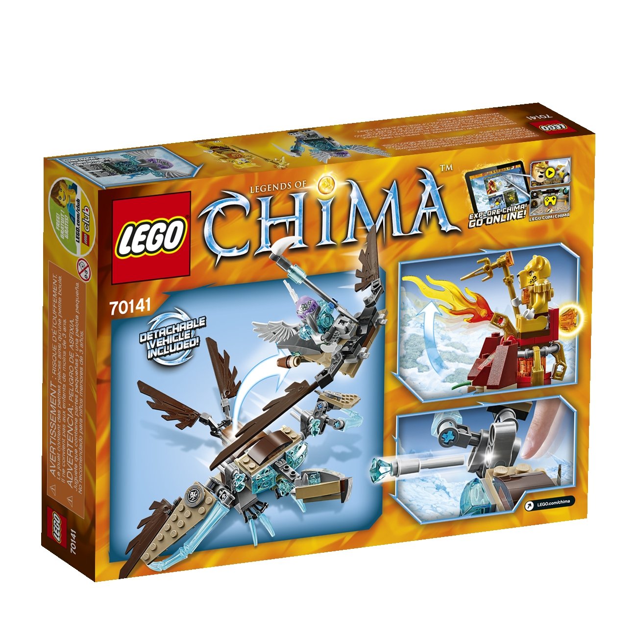 LEGO Chima 70141 Vardy's Ice Vulture Glider Building Toy LEGO ...