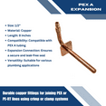 25 Pcs. XFITTING 1/2" Pex-A Stub Out Elbow with Flange, 4" x 8 ...