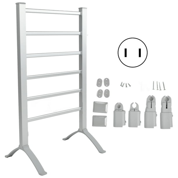 Electric Heating Towel Warmer Rack 100W Aluminum Alloy Drying Shelf ...
