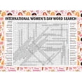 International Women's Day Word Search, Giant Crossword Puzzle, Large ...