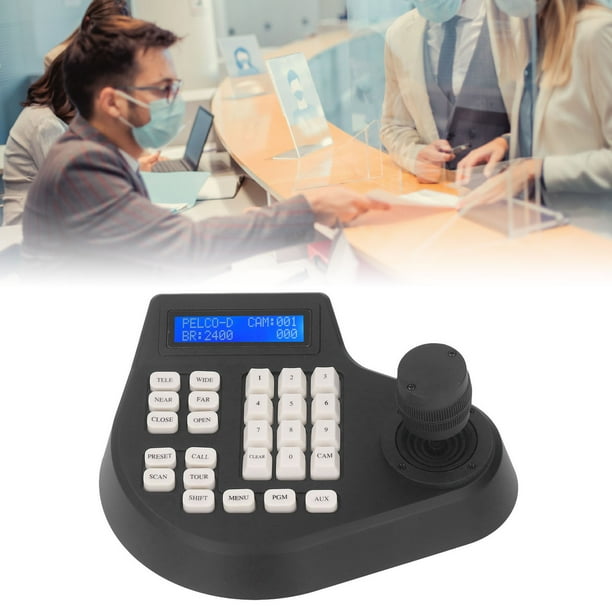 PTZ Keyboard, US Plug 100-240V Easy RS485 LCD Display PTZ Camera ...