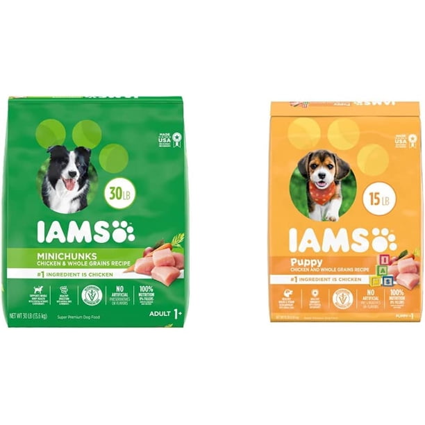 IAMS Adult Minichunks Dry Dog Food - Chicken and Whole Grains Recipe ...