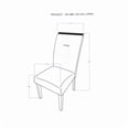 4-Seater Square Dining Table Set in Gloss White, Solid Wood Composite ...