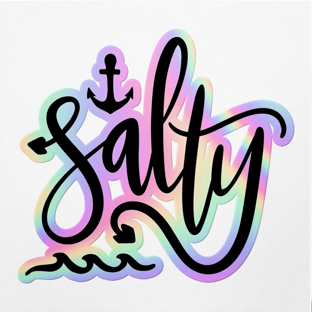Vinyl Stickers Decals Of Salty Illustration - Apply On Any Smooth ...