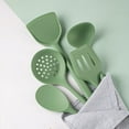 Silicone Utensil Set of 5 Piece for Cooking Heat Resistant Kitchen Cook ...