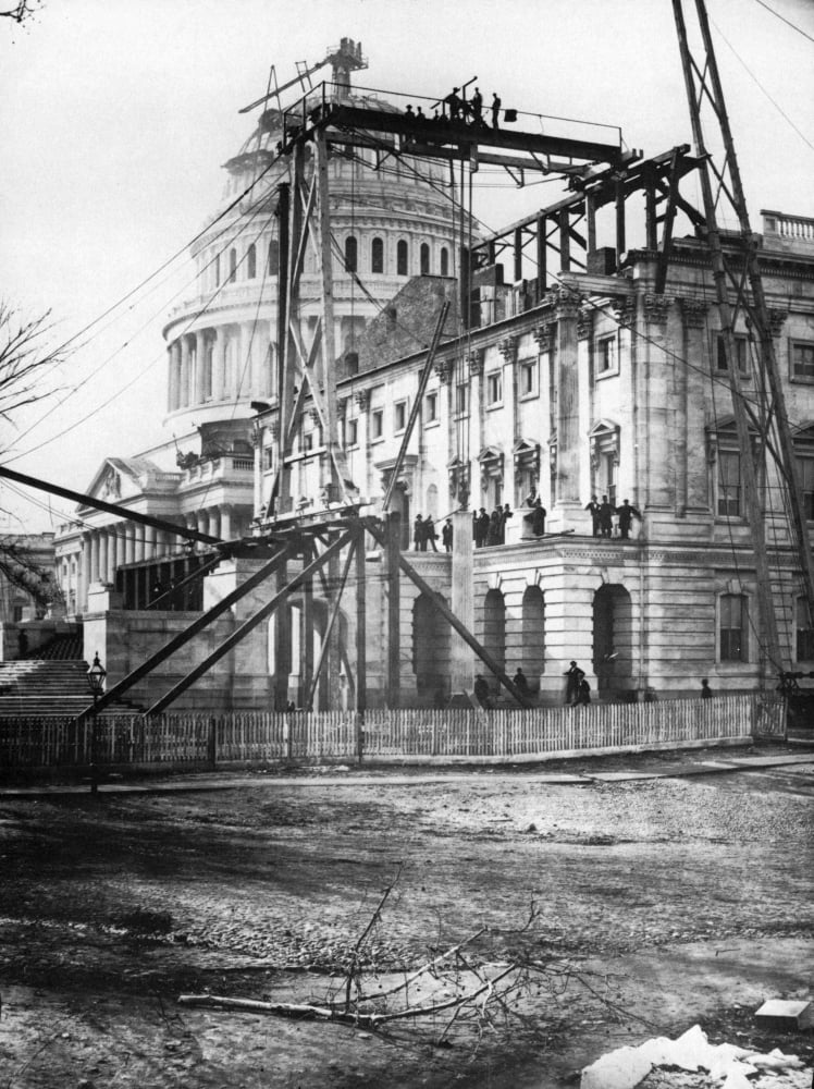 US Capitol Construction Na View Of The US Capitol In Washington DC ...