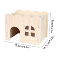 Hamster Cage Accessories, Tiny Hamster Maze Wood House, Hamster Toys ...