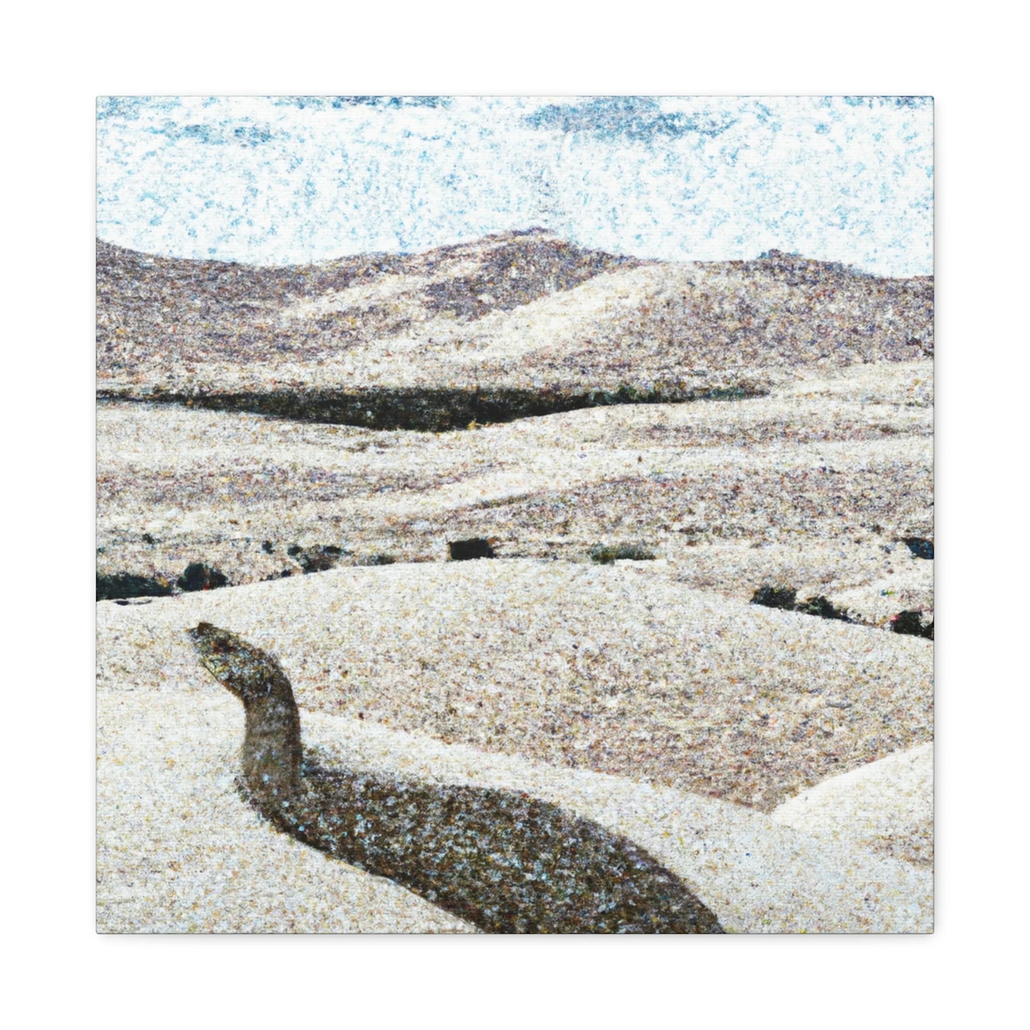Rattlesnake Pointillism - Canvas - Walmart.com