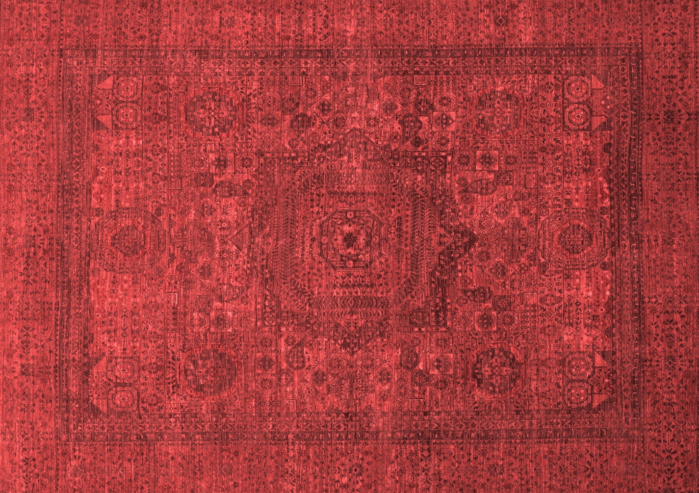 Ahgly Company Indoor Rectangle Abstract Red Modern Area Rugs, 2' x 5 ...