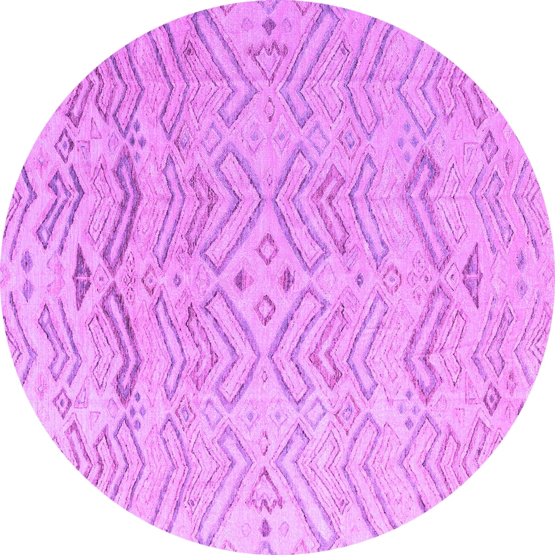 Ahgly Company Indoor Round Solid Purple Modern Area Rugs, 8' Round ...