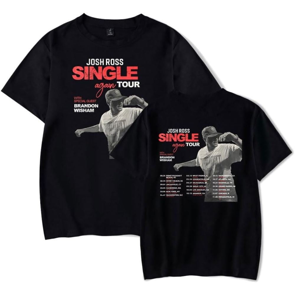 Click here for Tianchu Josh Ross Single Again Tour Merch Short Sl... prices