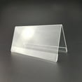 Acrylic Table Card Holders Transparent V-Shaped Display Stands for Name ...