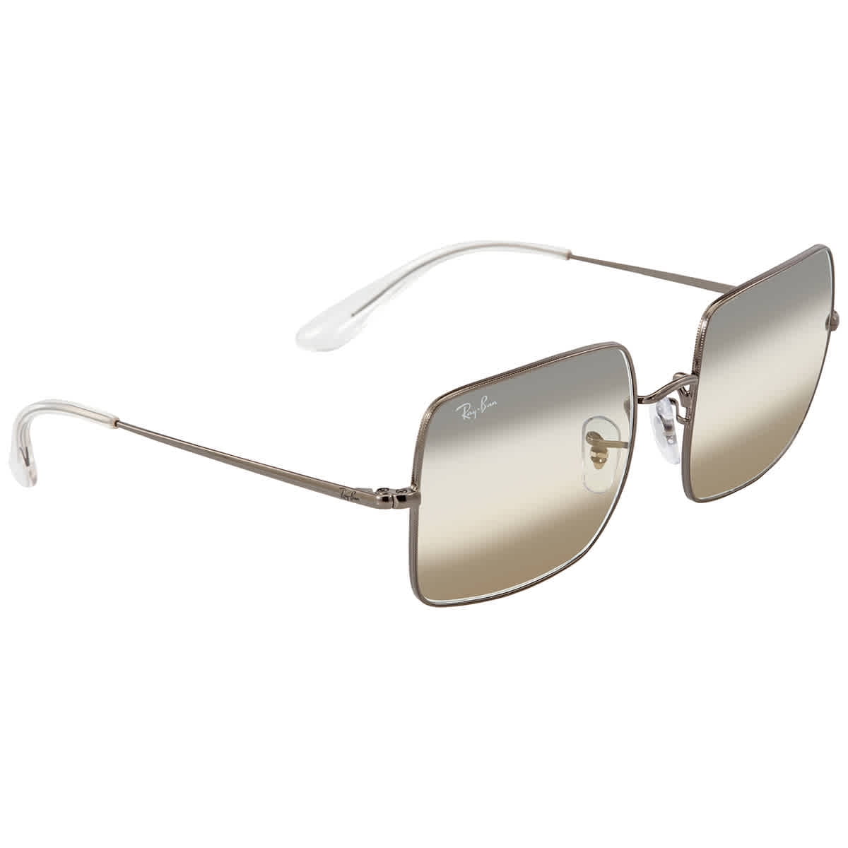 Ray Ban Square 1971 Bi Gradient Clear Grey/Brown Unisex Sunglasses ...