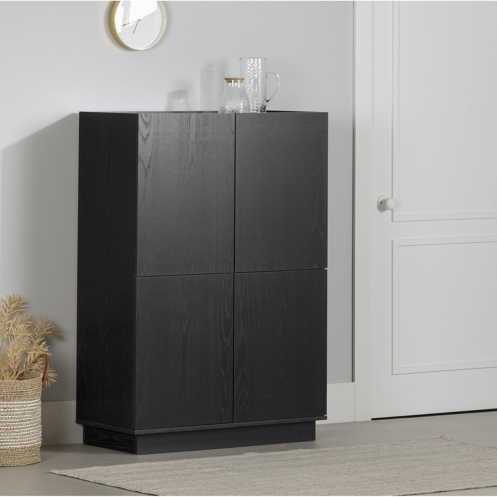 Click here for South Shore Arum High-Buffet Cabinet  In Black Oak prices