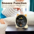 Comzler Kids Alarm Clock with Night Light, Cat Alarm Clock with Sleep ...