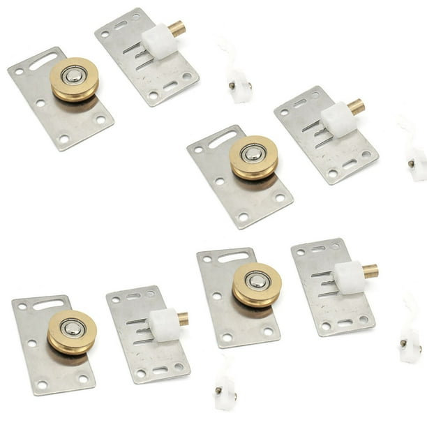 4 Set Sliding Door Casters, Sliding Closet Door Caster, Closet Pulley ...