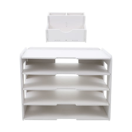 1 Set of Office File Storage Rack File Holder Dormitory File Storage ...