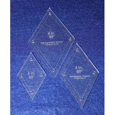 Side Diamond Templates 3 Piece Set 1/8" Thick - Walmart.com