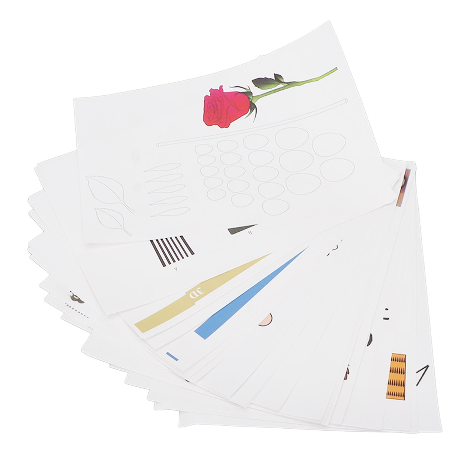 3d Pen Paper Stencils 3d Printer Drawing Molds 3d Printer Paper Molds ...