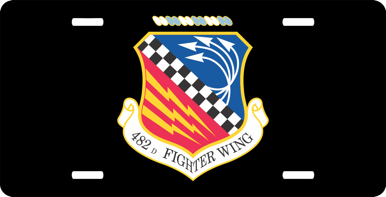 U.S. Air Force 482nd Fighter Wing License Plate - Walmart.com