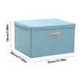 18L Linen Storage Box with Lid – Foldable Organizer Bin Stackable with ...