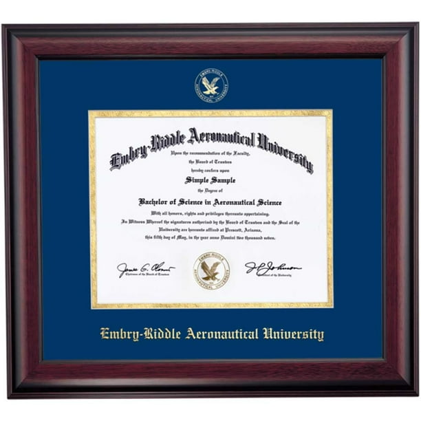OCM Diploma Frame for Embry-Riddle Aeronautical University, 16" x 18 ...