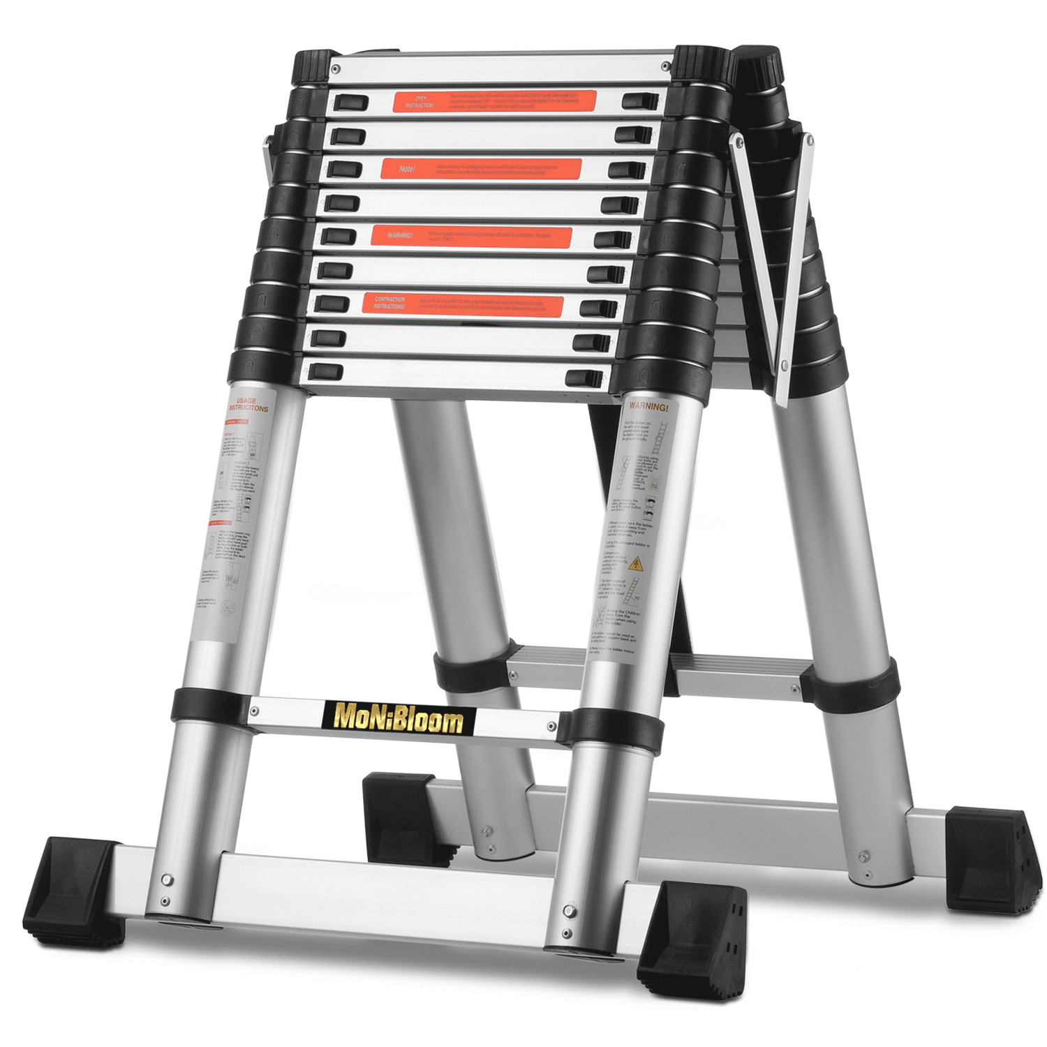 Magshion Telescoping Ladder A Frame, 10Ft Aluminum Extension Ladder ... Magshion Telescoping Ladder A Frame, 10Ft Aluminum Extension Ladder ...
