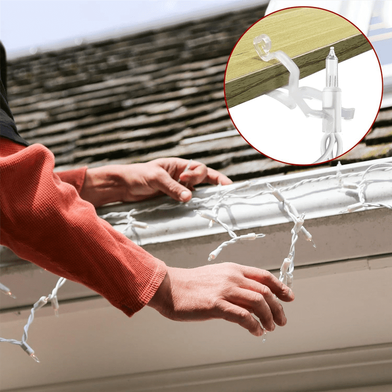 Universal Light Clips For Gutters And Shingles How To Hang Christmas