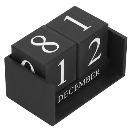 Fyydes Wooden Desk Blocks Calenda Block Month Date Display Home Office ...