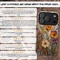 Fall Wildflowers Tough Phone Case, Floral Stained Glass PRINTED Design ...