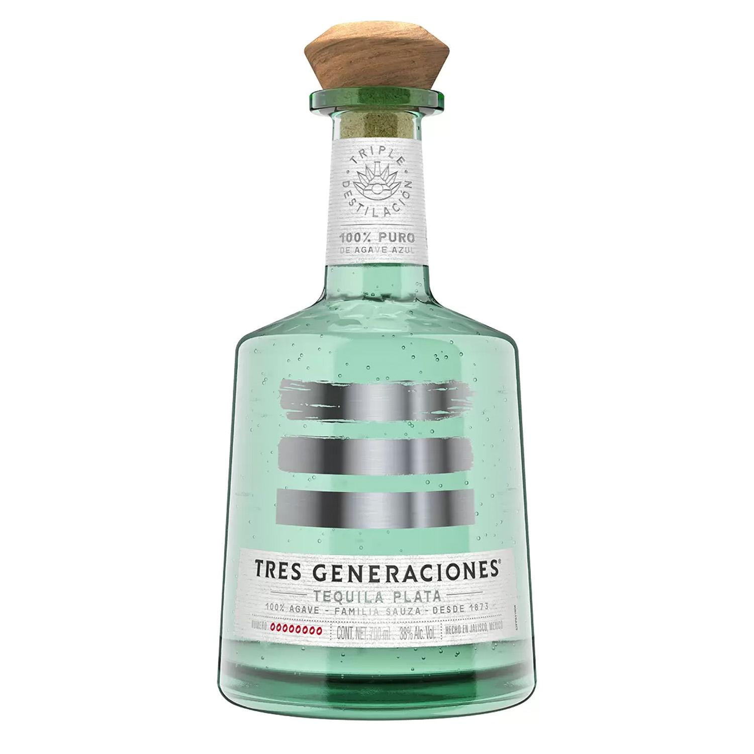 Pack de 4 Tequila Tres Generaciones Plata 700 ml Tres Generaciones ...
