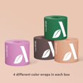 Eco-friendly 100% bamboo fiber three-ply toilet paper, unscented, 24 ...