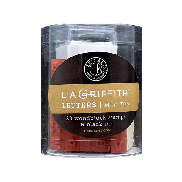 Hero Arts Rubber Stamp Mini Tub by Lia Letters - Walmart.com