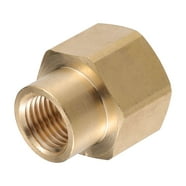 Unique Bargains Pressure Washer Connector Fitting 15mm M22x1.5 Male Adapter Brass Screw Hose ...