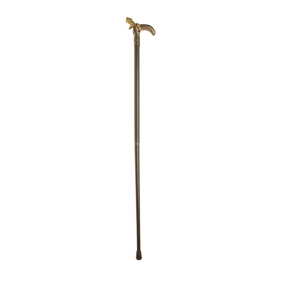 Gold Striking Viper Snake Eyes Walking Cane Silver Metal 2pc Steel ...