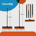 "CLEANHOME 18"" Multifunction Push Broom, Stiff Bristles for Indoor/Outdoor, Floor, Tile, Patio ...