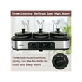 Superjoe Triple Slow Cooker, 3x1.5 Qt, Electric Buffet Server, Temp ...