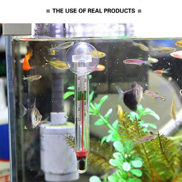 Peggybuy Floating Aquarium Vertical Thermometer Fish Tank Glass ...