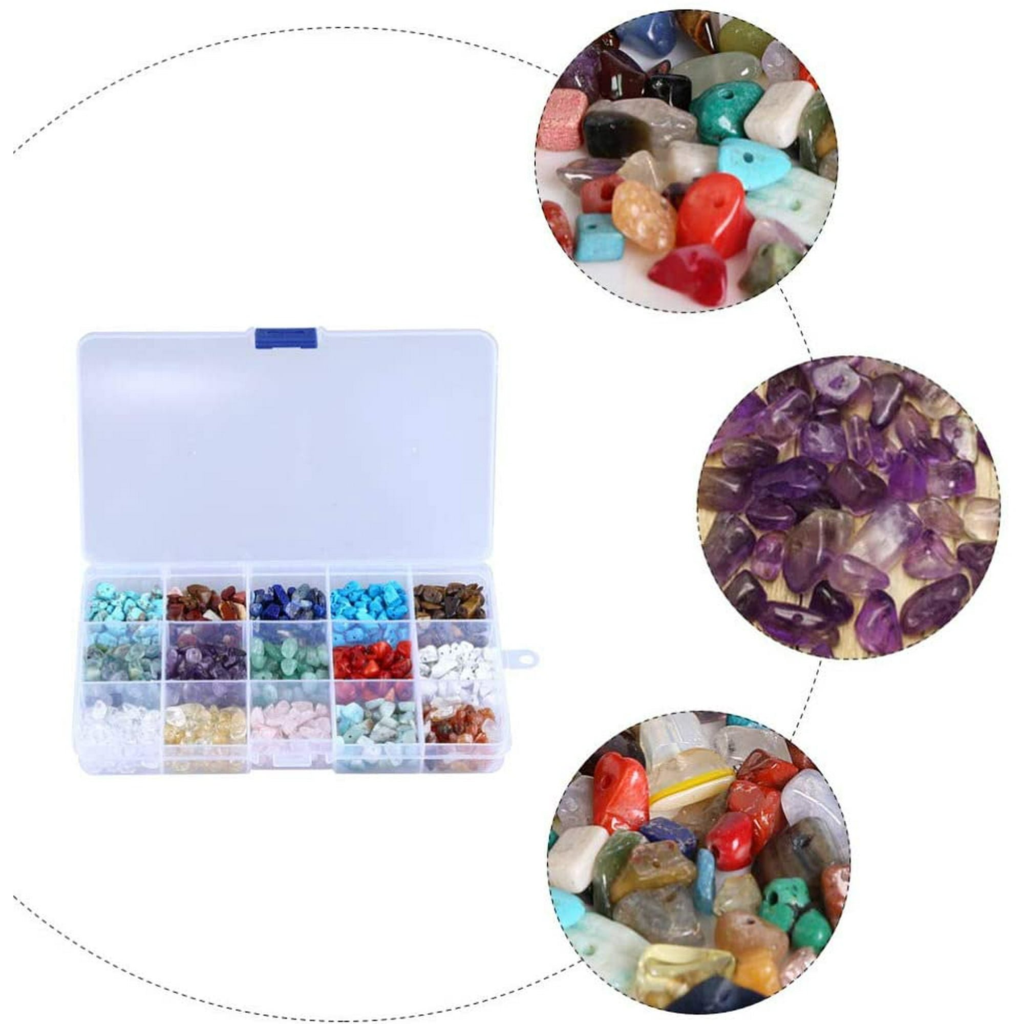 Yiailnter Natural Gemstone Beads Crystals Stone Beads Loose Beads For Diy Necklace Bracelet Earring Jewelry Making Crafts