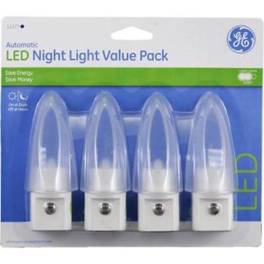GE Light Sensing LED Night Light, 360 Rotation, 2 pk - Walmart.com