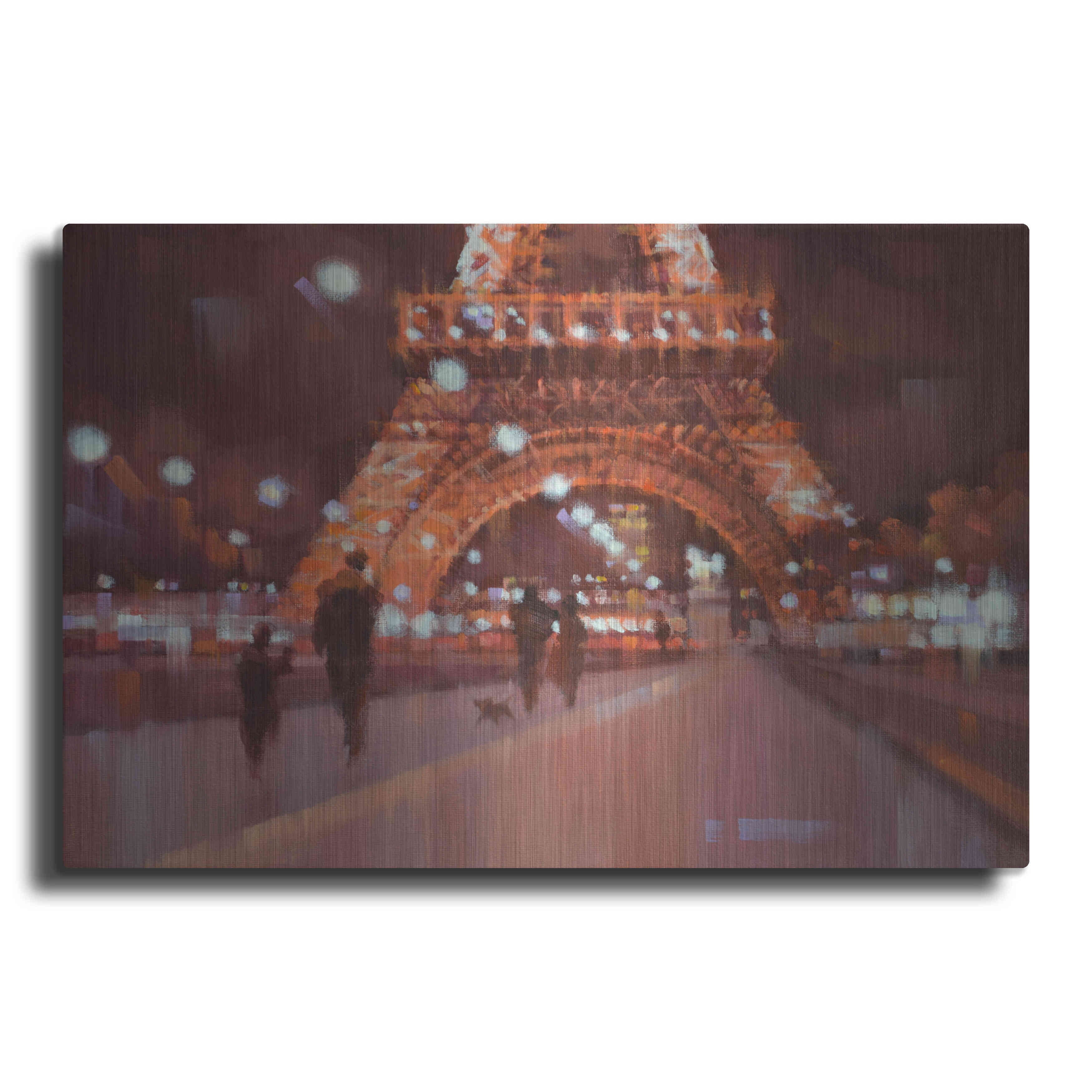 Luxe Metal Art 'Paris at Night' by Alex Hook Krioutchkov, Metal Wall ...