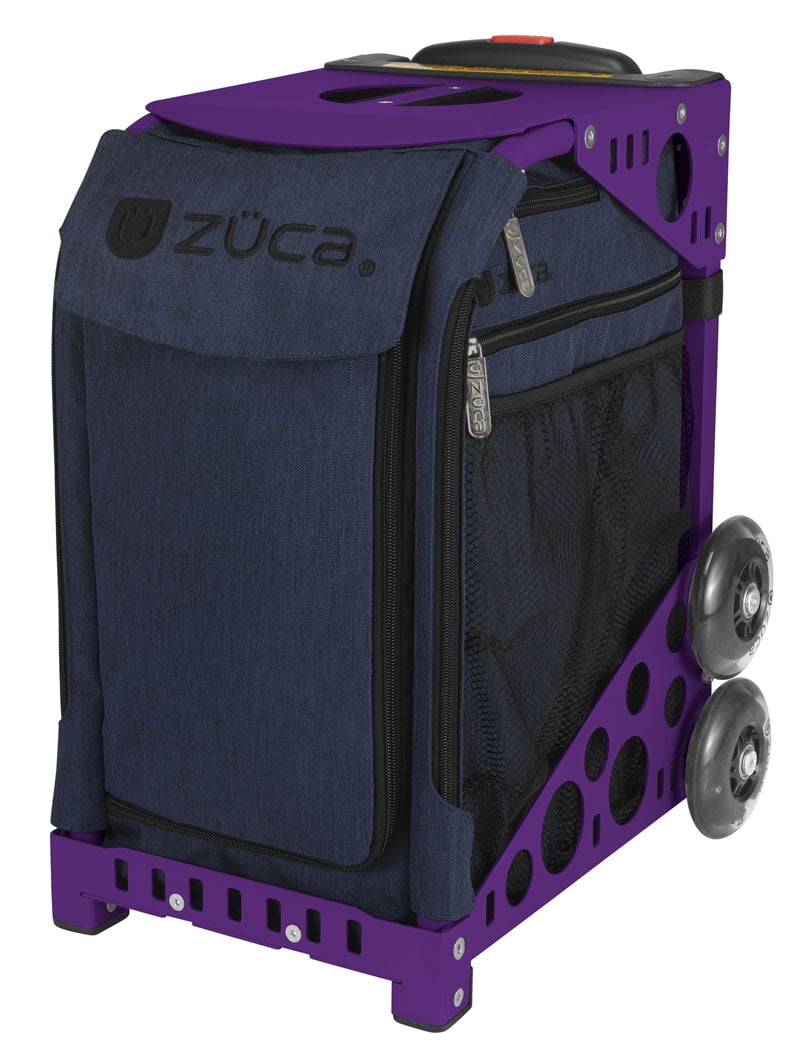 Zuca 18" Sport Bag - Cobalt with Flashing Wheels (Purple Frame ...